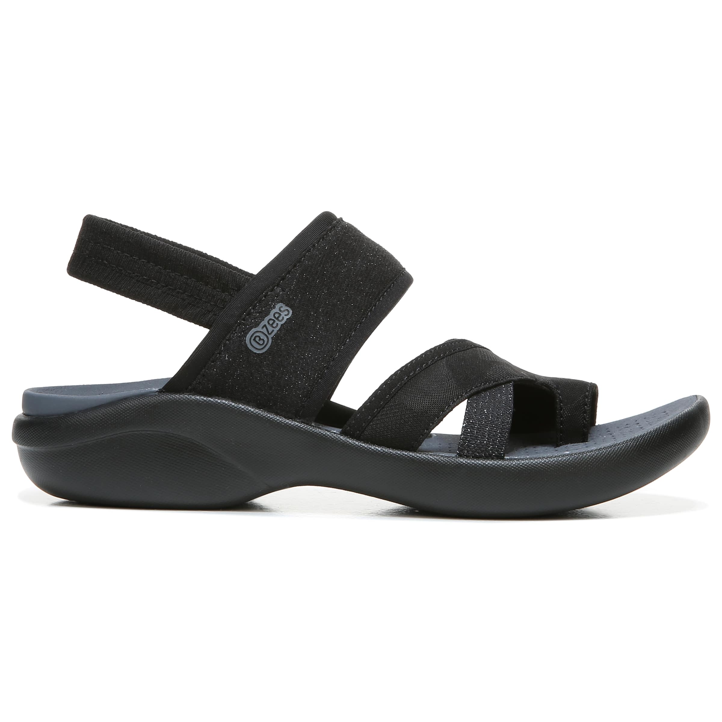 Buy Bzees Women s Call Me Sandal Black Fabric - MyDeal Australia