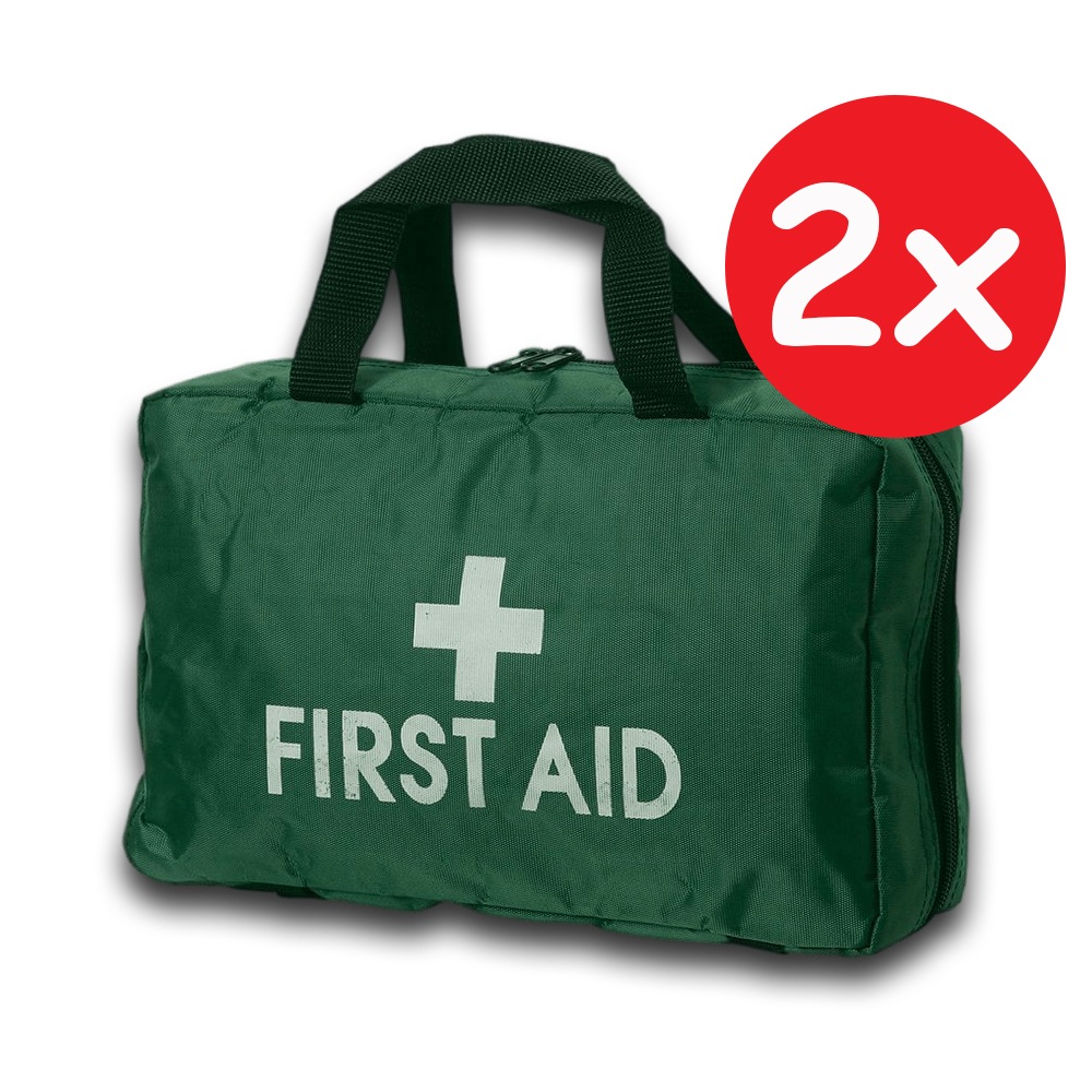Buy 2 x Green First Aid Bag Small - MyDeal Australia