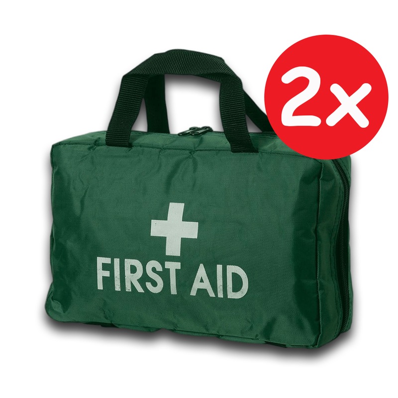Buy 2 x Green First Aid Bag Small - MyDeal