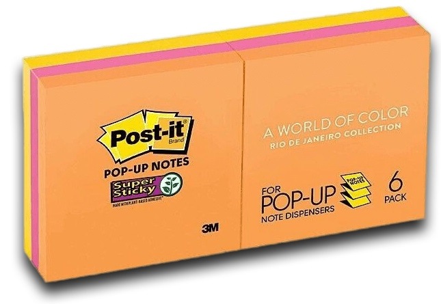 Buy Post-It Super Sticky Pop-up Notes Rio De Janeiro 76 x 76mm 6-Pack ...