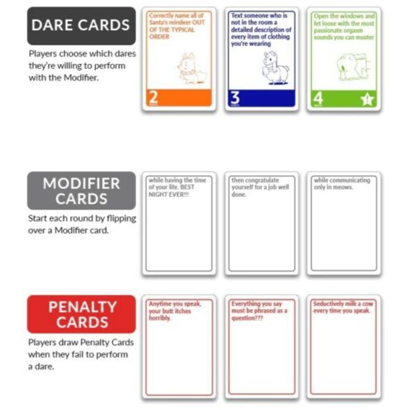 Buy Daring Contest Card Game Party Game - MyDeal