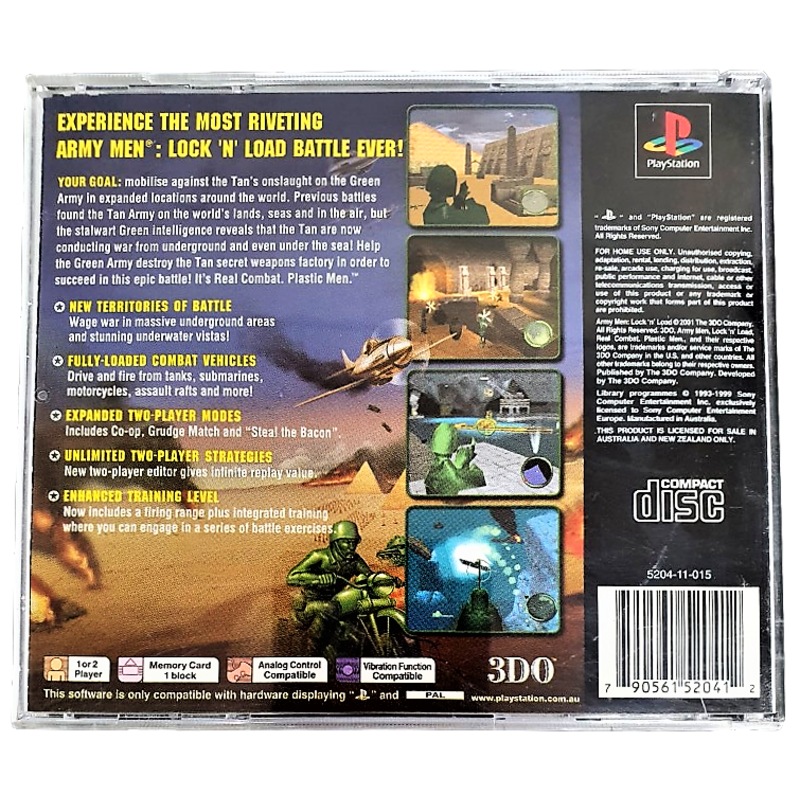 Buy Army Men Lock 'N' Load PS1 PS2 PS3 PAL *Complete* #1 (Pre-Owned ...