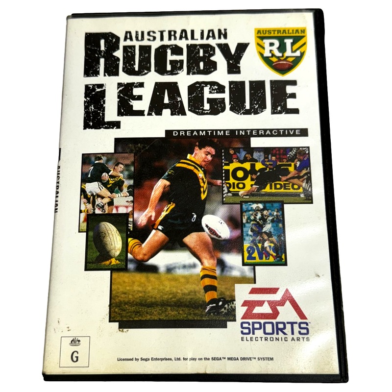 Buy Australian Rugby League Sega Mega Drive PAL *No Manual* (Preowned ...