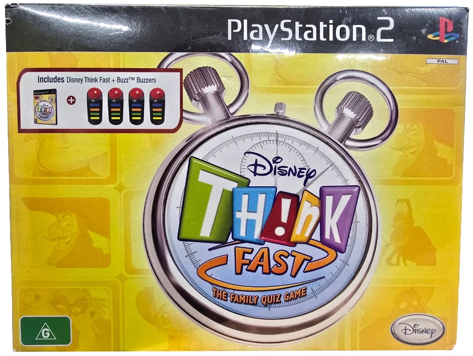 Buy Disney think fast PS2 Brand New And Sealed PlayStation 2 - MyDeal ...