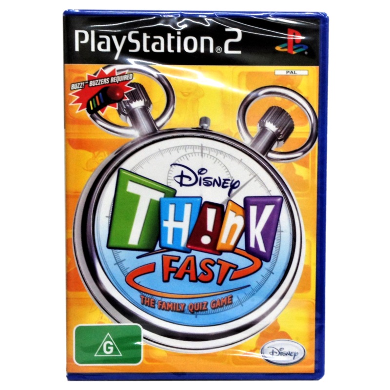 Buy Disney Think Fast PS2 PAL *Sealed* Playstation - MyDeal