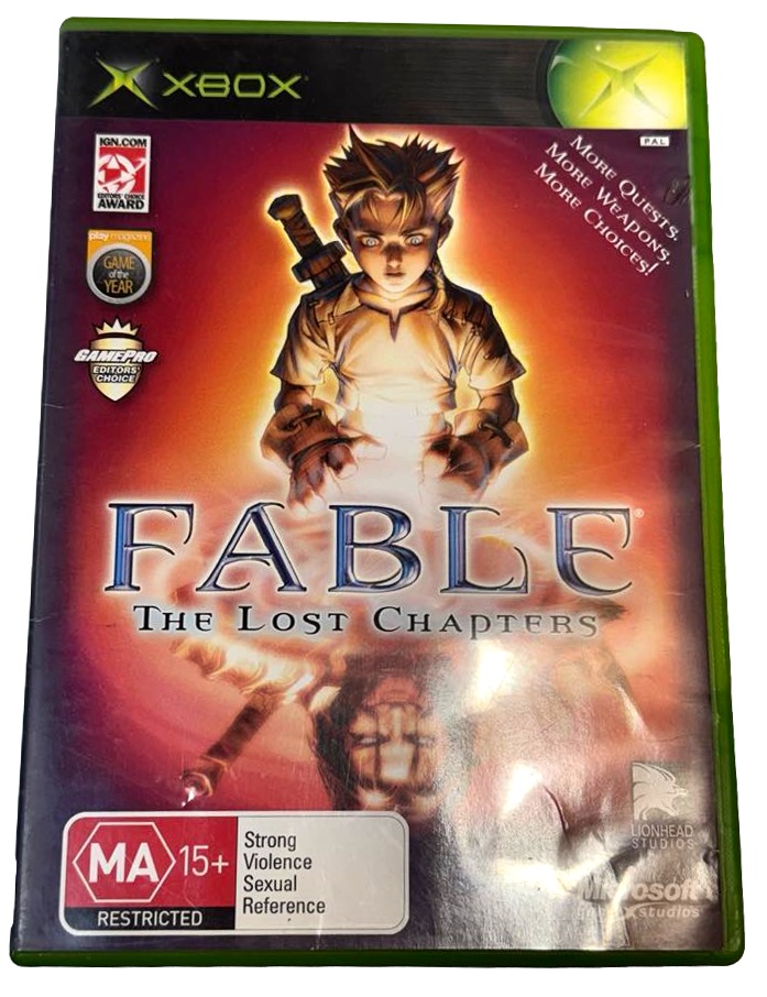 Buy Fable The Lost Chapters Xbox Original PAL *No Manual* (Preowned ...