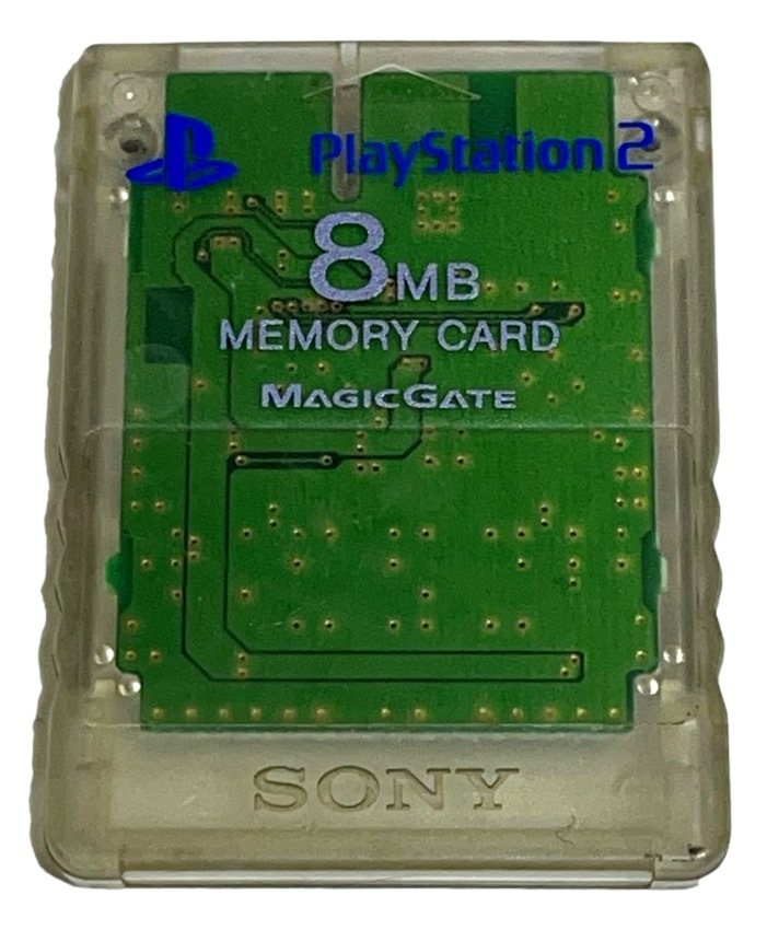 Buy Genuine Clear Magic Gate PS2 Memory Card PlayStation 2 8MB Sony ...