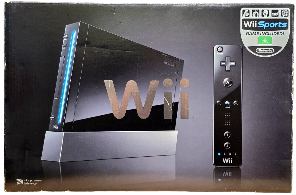 Buy Limited Edition Black Nintendo Wii + Wii Sports In Original Box ...
