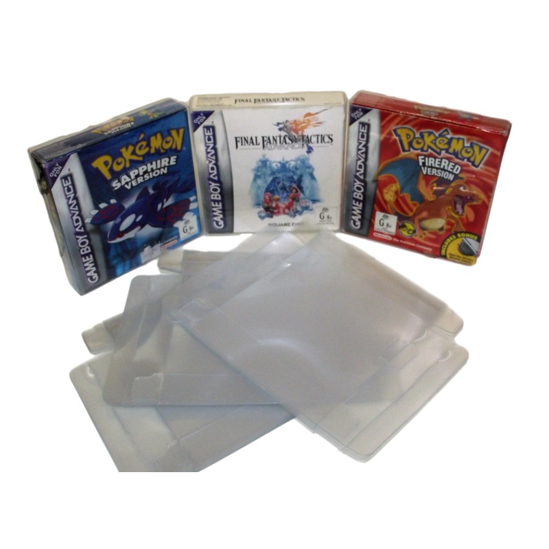 Buy Nintendo Gameboy Advance GBA Clear Sleeve Box Protector Covers ...