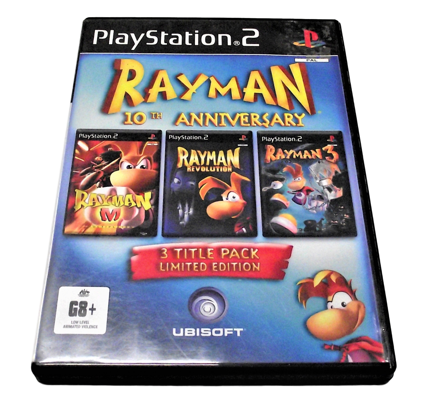 Buy Rayman 10th Anniversary Triple Pack PS2 PAL *Complete* (Pre-Owned ...