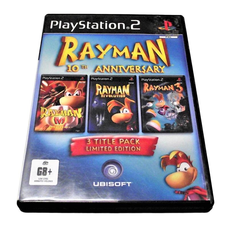 Buy Rayman 10th Anniversary Triple Pack PS2 PAL *Complete* (Pre-Owned ...
