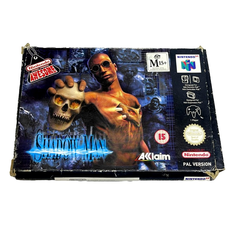 Buy Shadow Man Nintendo 64 N64 Boxed PAL *Complete with Map* (Preowned ...