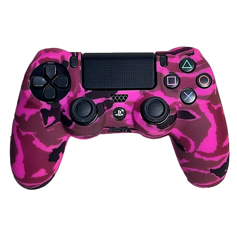 Buy Silicone Cover For PS4 Controller Case Skin - Magenta Camo - MyDeal