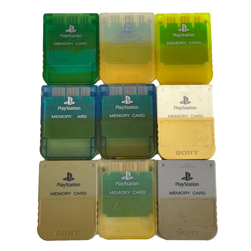 Buy Sony Playstation 1 Memory Card 1MB PS1 Official Genuine Stained ...
