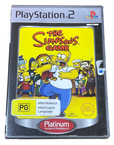 Buy The Simpsons Game (Platinum) PS2 PAL *Complete* (Pre-Owned ...