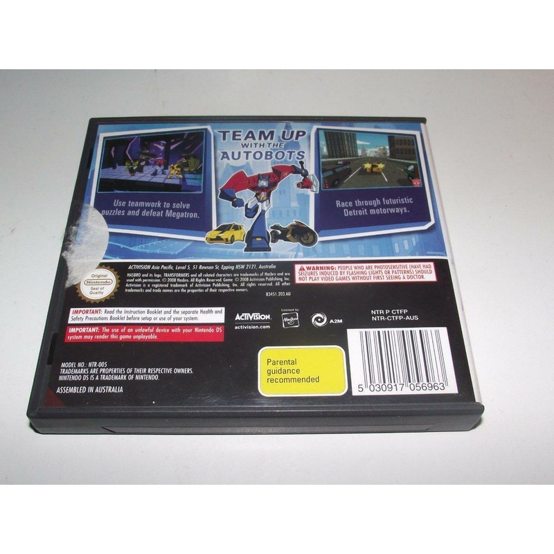 Buy Transformers Animated The Game Nintendo DS 2DS 3DS Game *Complete ...