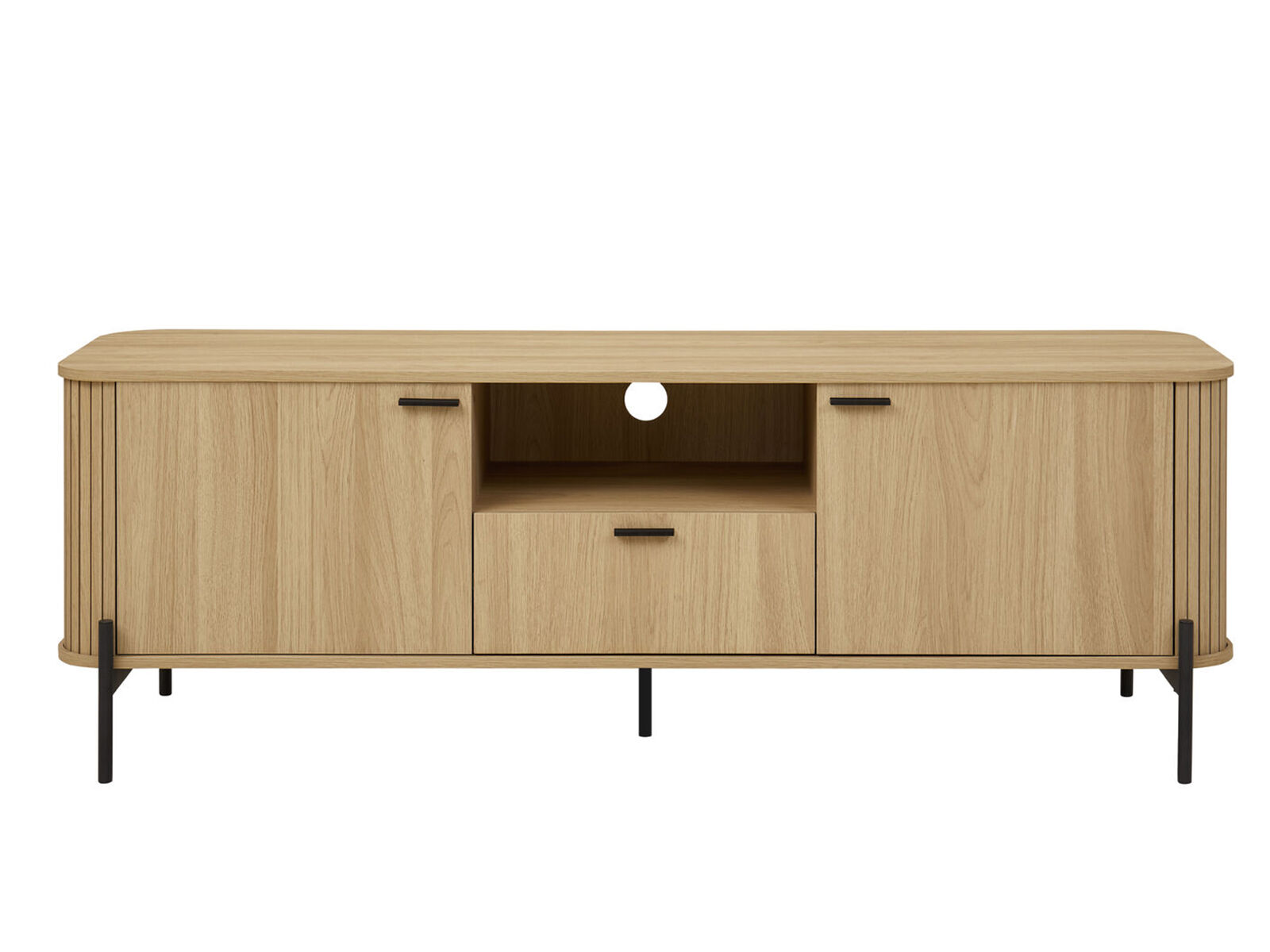 Buy Fluted TV Entertainment Unit - TV Cabinet for Bedroom & Living Room ...