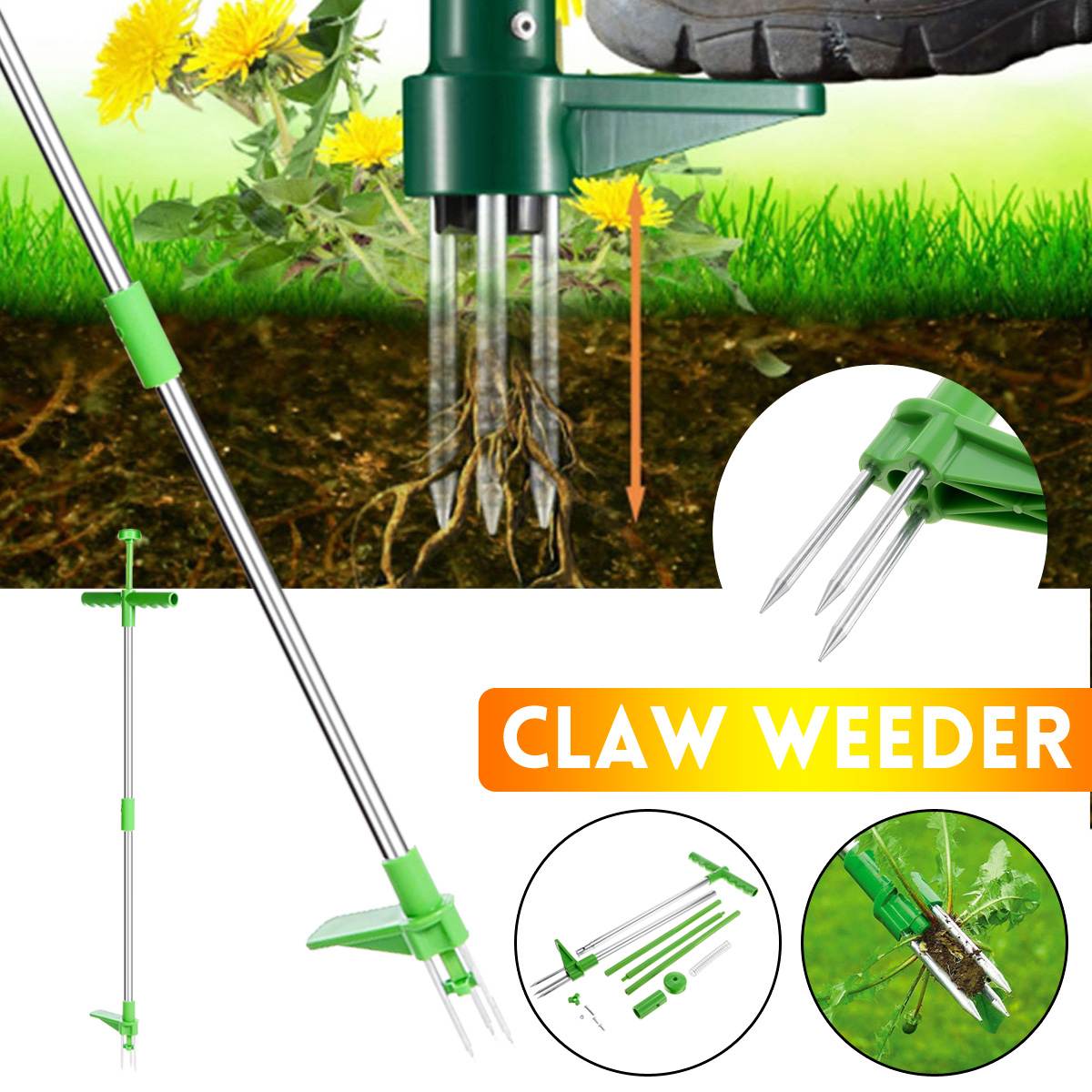 Buy Weed Puller Remover Weeder Twister Twist Pull Garden Lawn Root ...