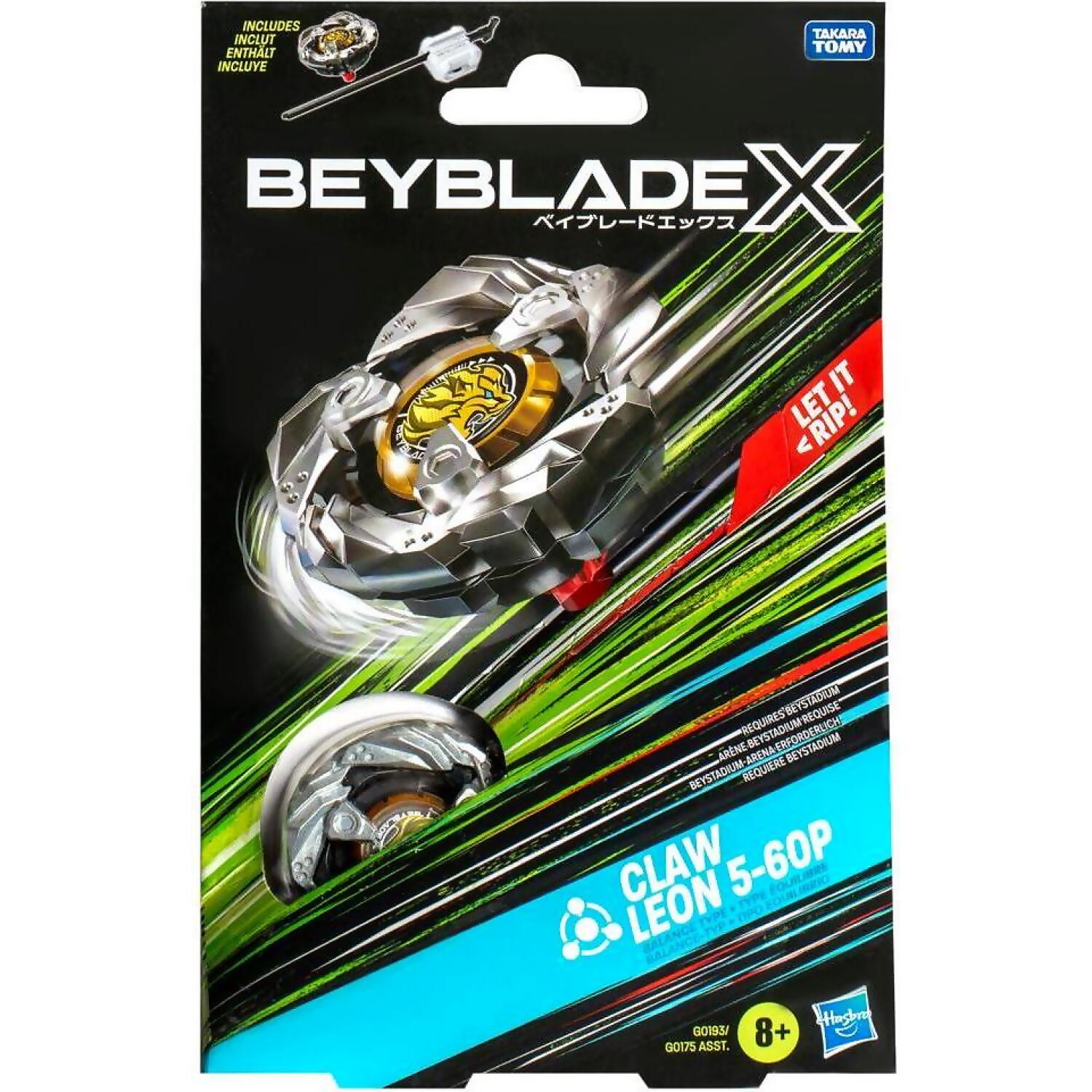 Buy Beyblade X - Claw Leon 5-60P Starter Pack Top And Launcher - MyDeal ...