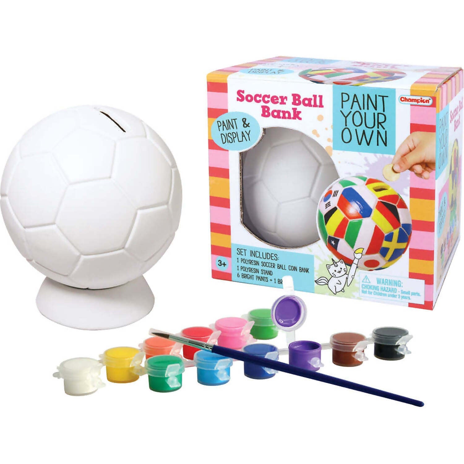 Buy Champion - Paint Your Own Soccer Ball Bank - MyDeal Australia