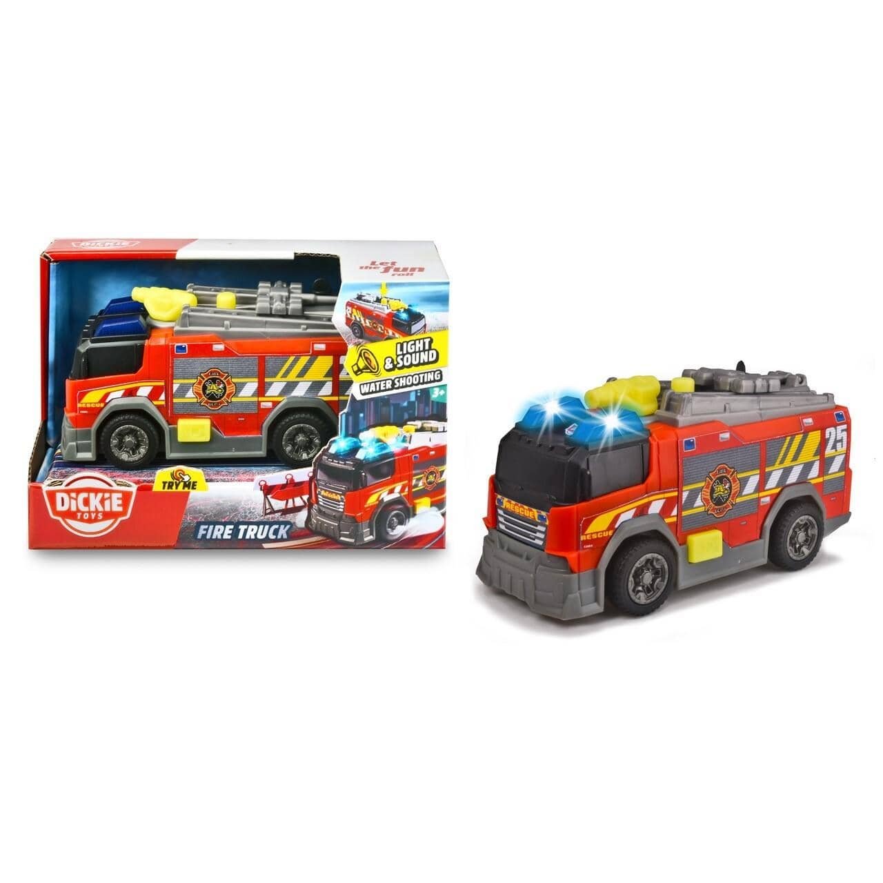 Buy Dickie Toys - Fire Truck Lights & Sound 15cm - MyDeal Australia