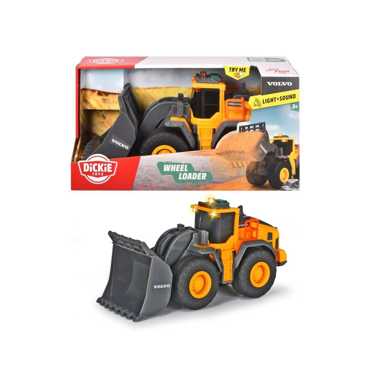 Buy Dickie Toys - Volvo Wheel Loader Lights & Sound 23cm - MyDeal Australia