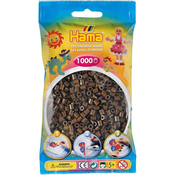 Buy Hama - Beads 1000 Pieces Bag Brown - Gdhama - MyDeal Australia