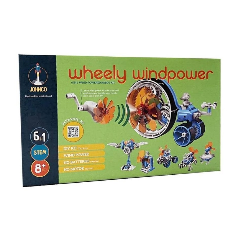 Buy Johnco Wheely Windpower 6 In 1 Wind Powered Robot - MyDeal