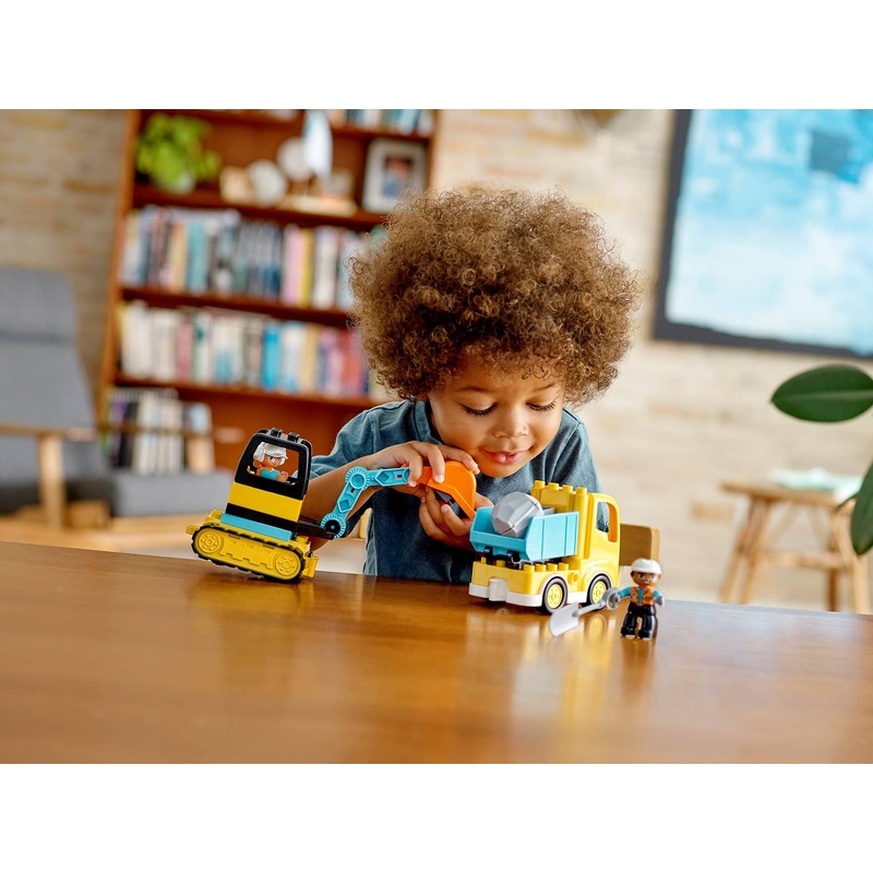Buy LEGO 10931 Truck & Tracked Excavator - DUPLO - MyDeal