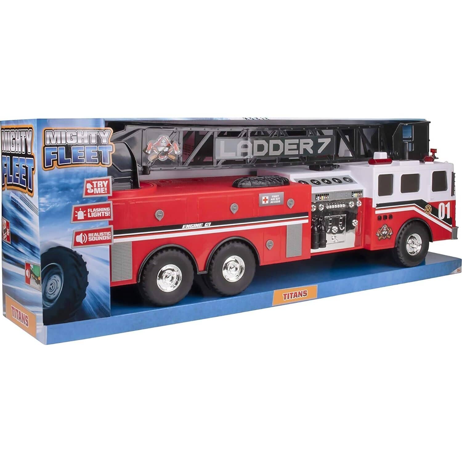 Buy Mighty Fleet - Titans Fire Engine - MyDeal Australia