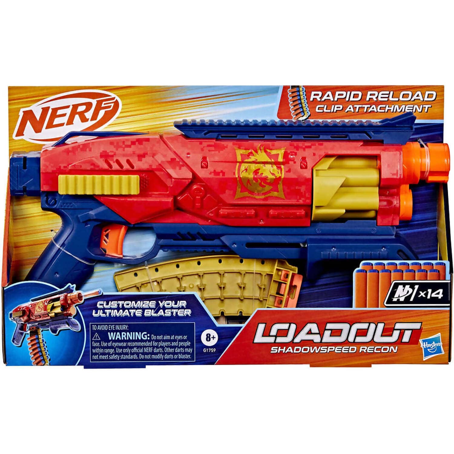 Buy Nerf - Loadout Shadowspeed Recon Blaster - Hasbro - MyDeal Australia