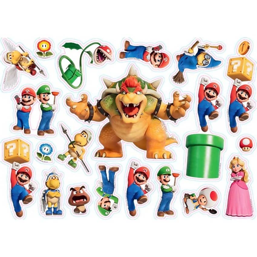 Buy Nintendo - Super Mario Foam Stickers 40pk - MyDeal Australia