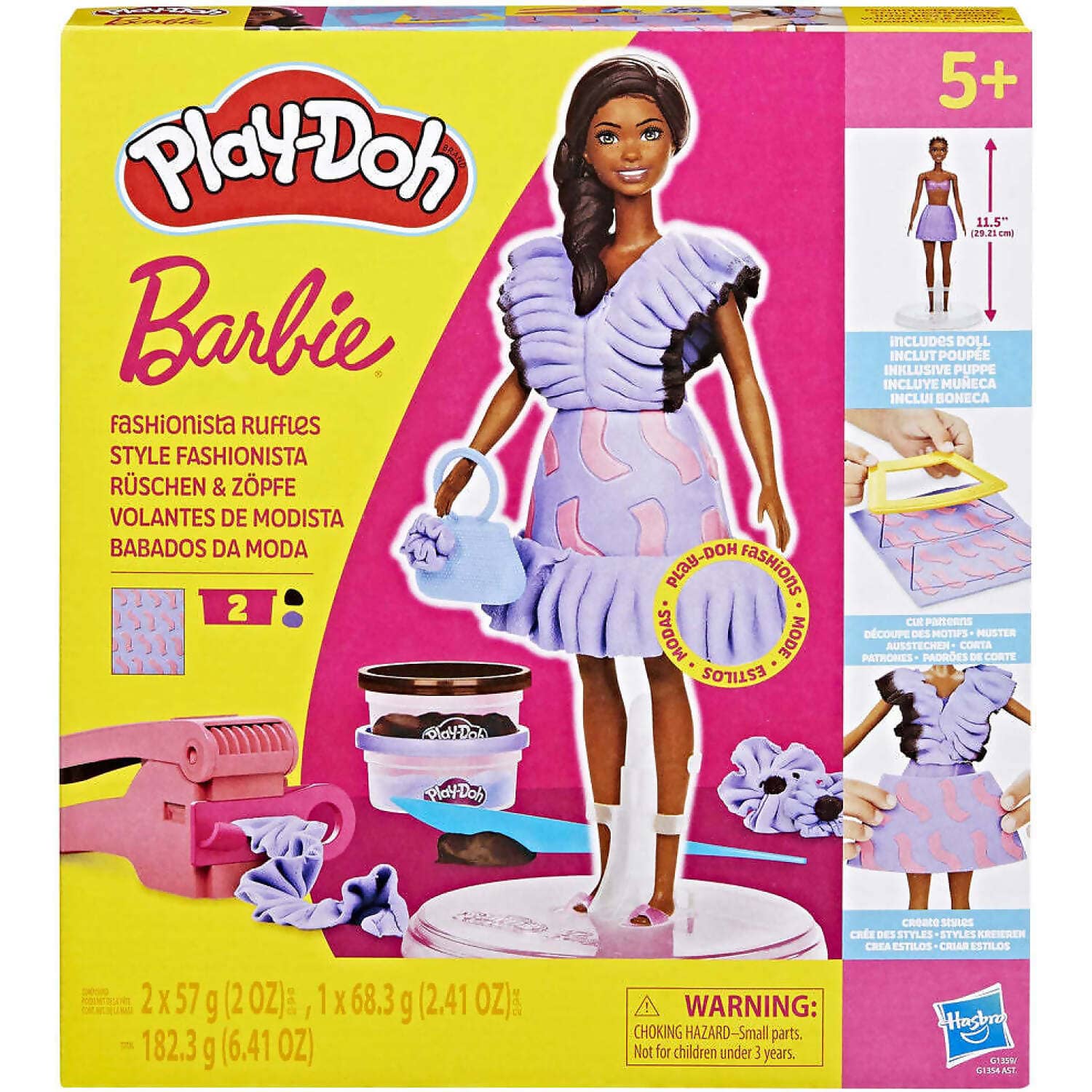 Buy Play-Doh - Barbie Fashionista Ruffles Doll Set - Hasbro - MyDeal ...