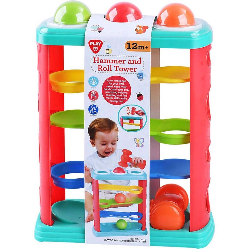 Buy Playgo Toys Ent. Ltd. - Hammer And Roll Tower - MyDeal