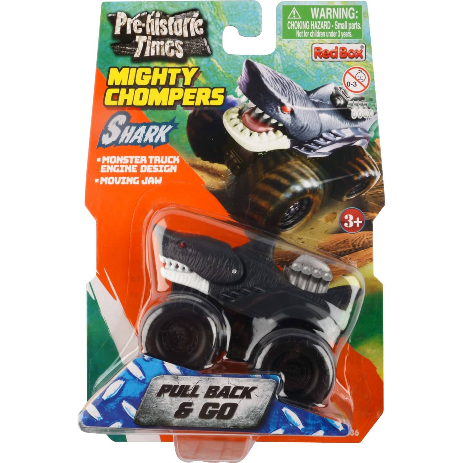 Buy Prehistoric Times - Mighty Chompers Pull Back Monster Truck Shark ...