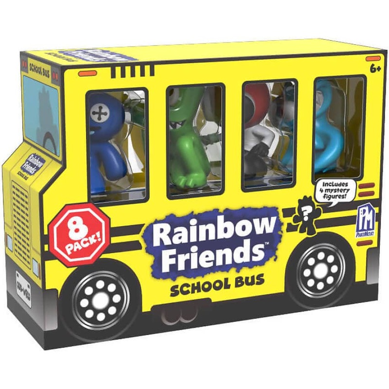 Buy Rainbow Friends - 8 Pack Mini Figure School Bus - Phatmojo - MyDeal