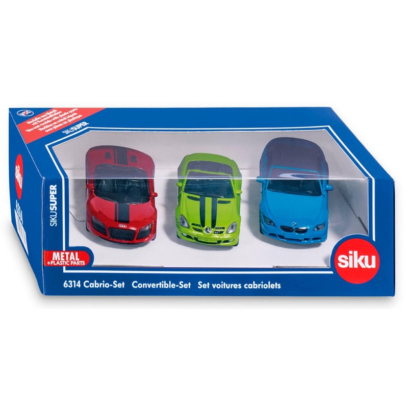 Buy Siku - Convertible Cars 3 X Vehicle Set Mercedes Slk Audi R8 Spyder ...