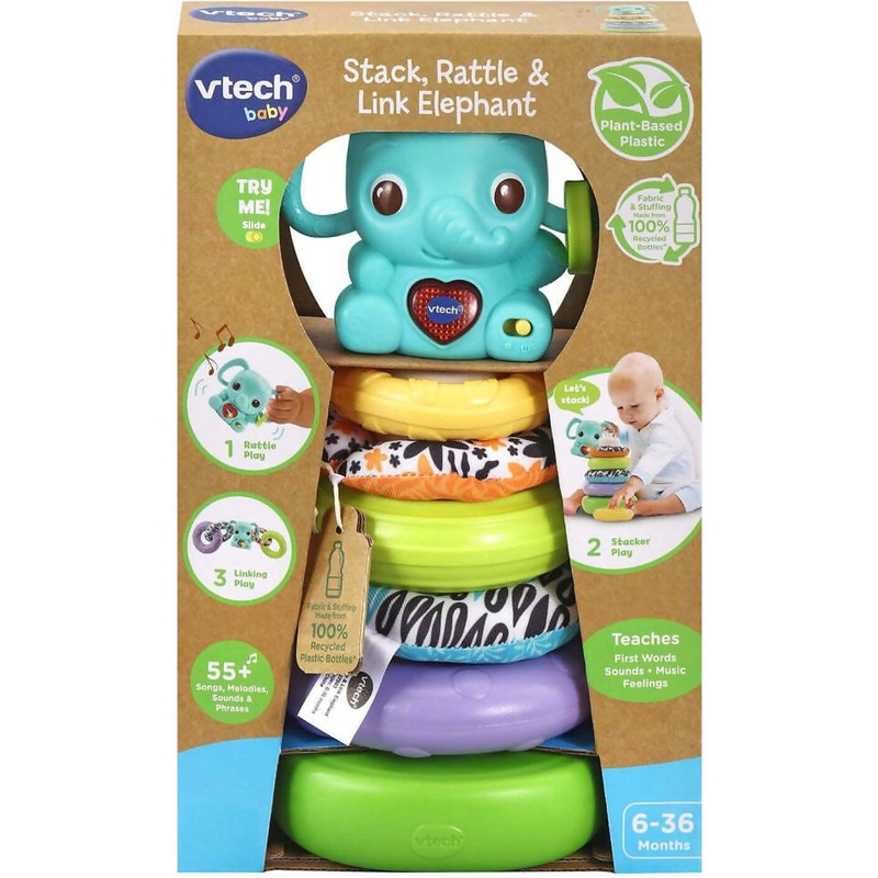 Buy Vtech - Stack Rattle & Link Elephant - MyDeal