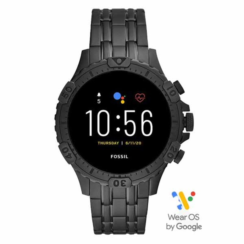 Buy Fossil Gen 5 Smartwatch HR Black Stainless Steel (FTW4038) - MyDeal