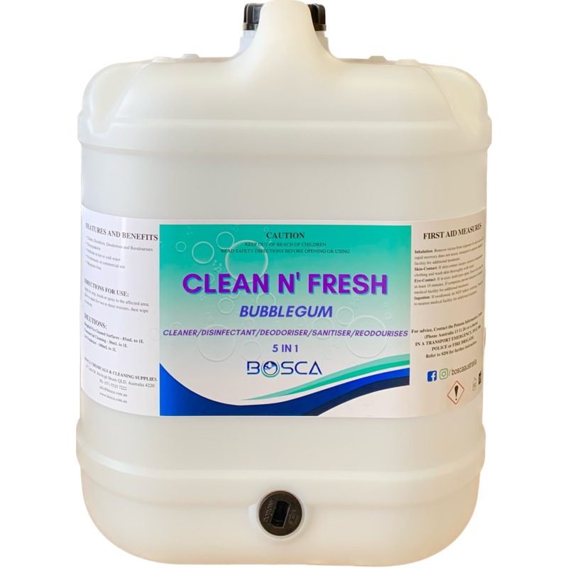 Buy Clean N' Fresh 5IN1 Disinfectant And Cleaner 20L - Bubblegum - MyDeal