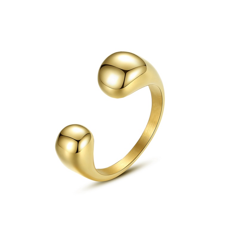 Buy ANGORA Duality Gold Layered Ring - MyDeal