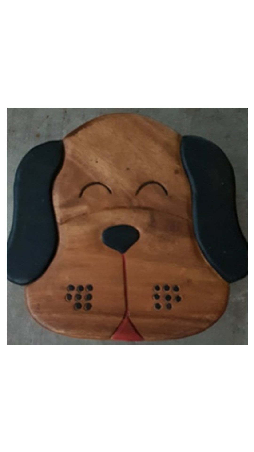 Buy Children's Wooden Stool Puppy Dog Themed Chair Toddlers Step ...