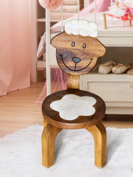 Buy Children’s Sheep wooden chair themed with solid backrest - MyDeal ...