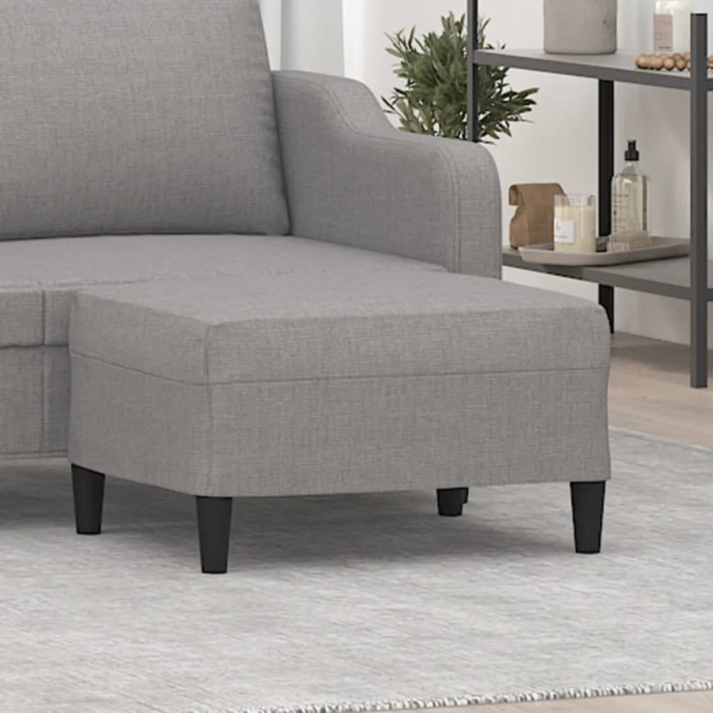 Buy Footstool Light Grey 70x55x41 cm Fabric - MyDeal Australia