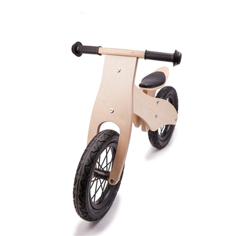 Buy Wooden Balance Bike for Kids Toddler Child 2-6 yr Training Ride Bike Natural Wood with Hand ...