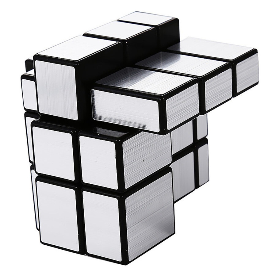 Buy Speed Puzzle Gold and Silver Creative Irregular Mirror Magic Cube ...