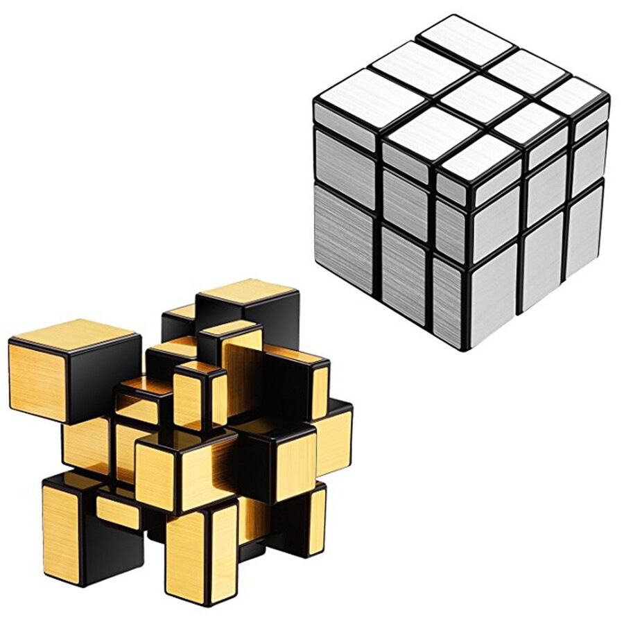 Buy Speed Puzzle Gold and Silver Creative Irregular Mirror Magic Cube ...