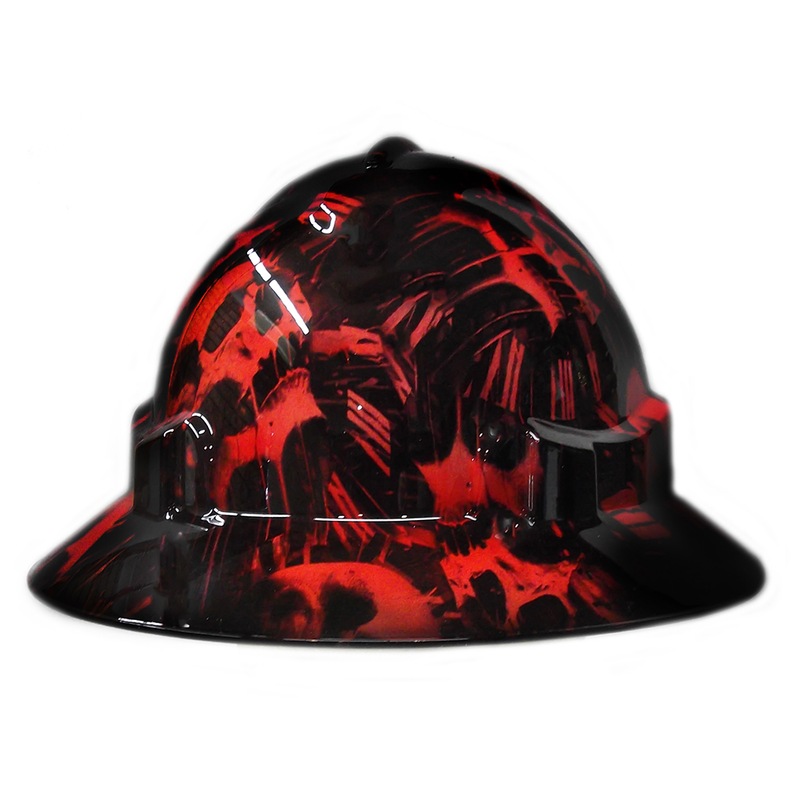 Buy Cool Hard Hats Unisex FURY RED Pro Choice Wide Brim Safety Hard Hat ...