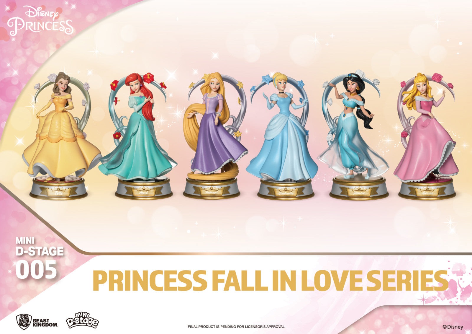 Buy Beast Kingdom Mini D Stage Disney Princess Fall In Love Series Set ...