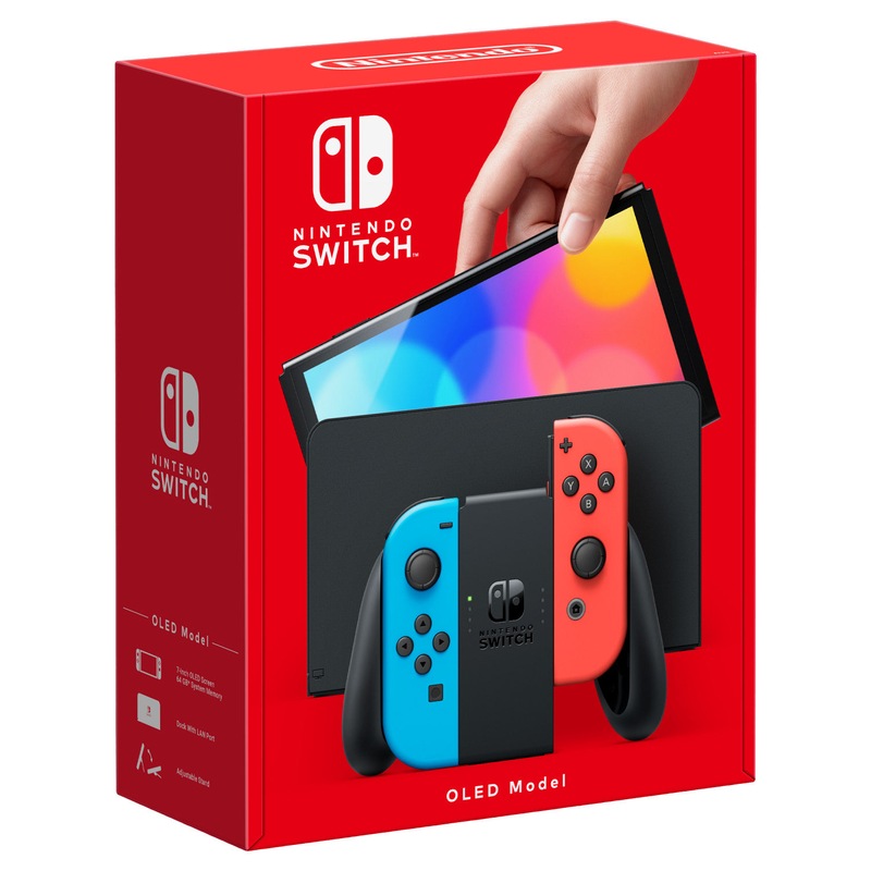 Buy SWI Nintendo Switch OLED Model Console - Neon - MyDeal